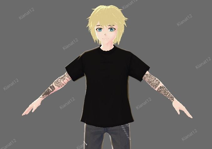 3D model 3d male vrchat avatar VR / AR / low-poly | CGTrader