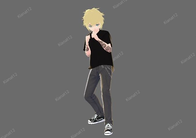 3D model 3d male vrchat avatar VR / AR / low-poly | CGTrader