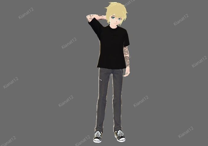 3D model 3d male vrchat avatar VR / AR / low-poly | CGTrader