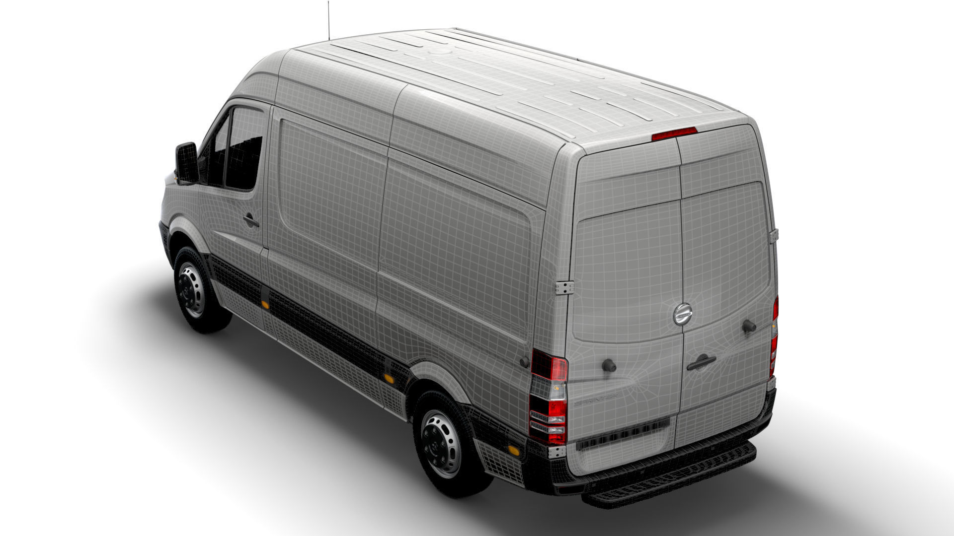 Freightliner Sprinter Cargo Van L2H2 2009 3D model | CGTrader