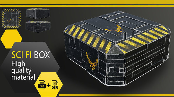 sci fi box 01 free VR / AR / low-poly 3D model | CGTrader