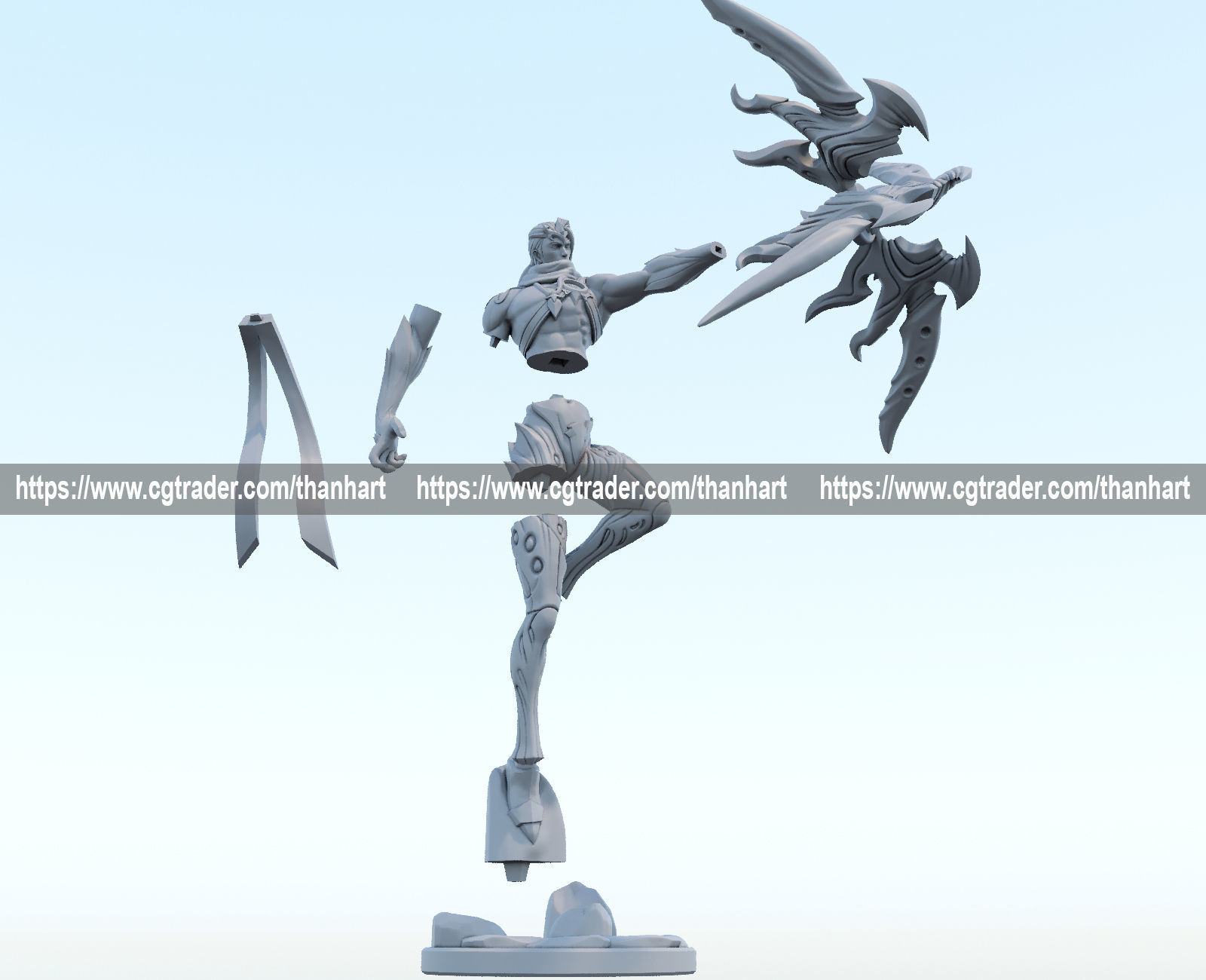varus 3D print model from League of Legends 3D model 3D printable ...
