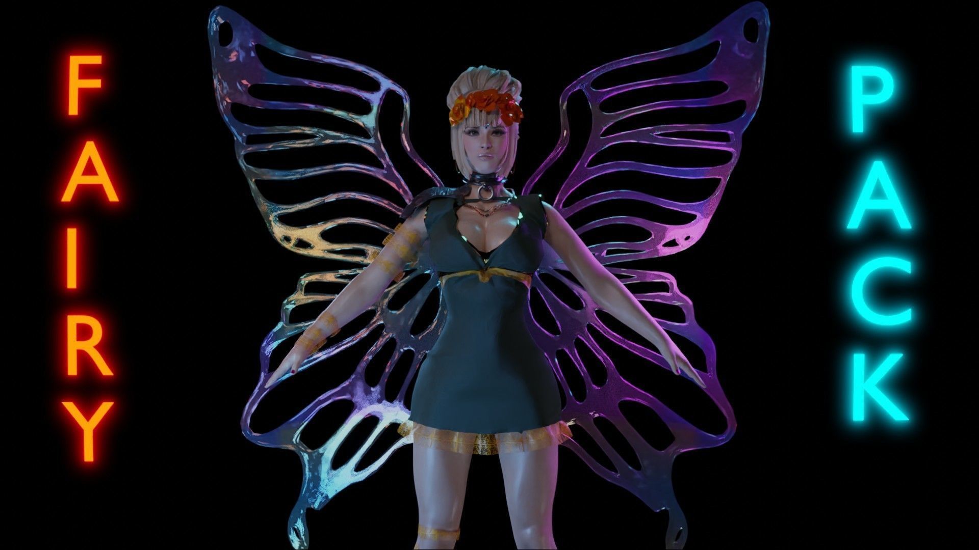 3D model The Fairy Character Pack-Low Poly I UE 4 and 5 Game Ready VR ...