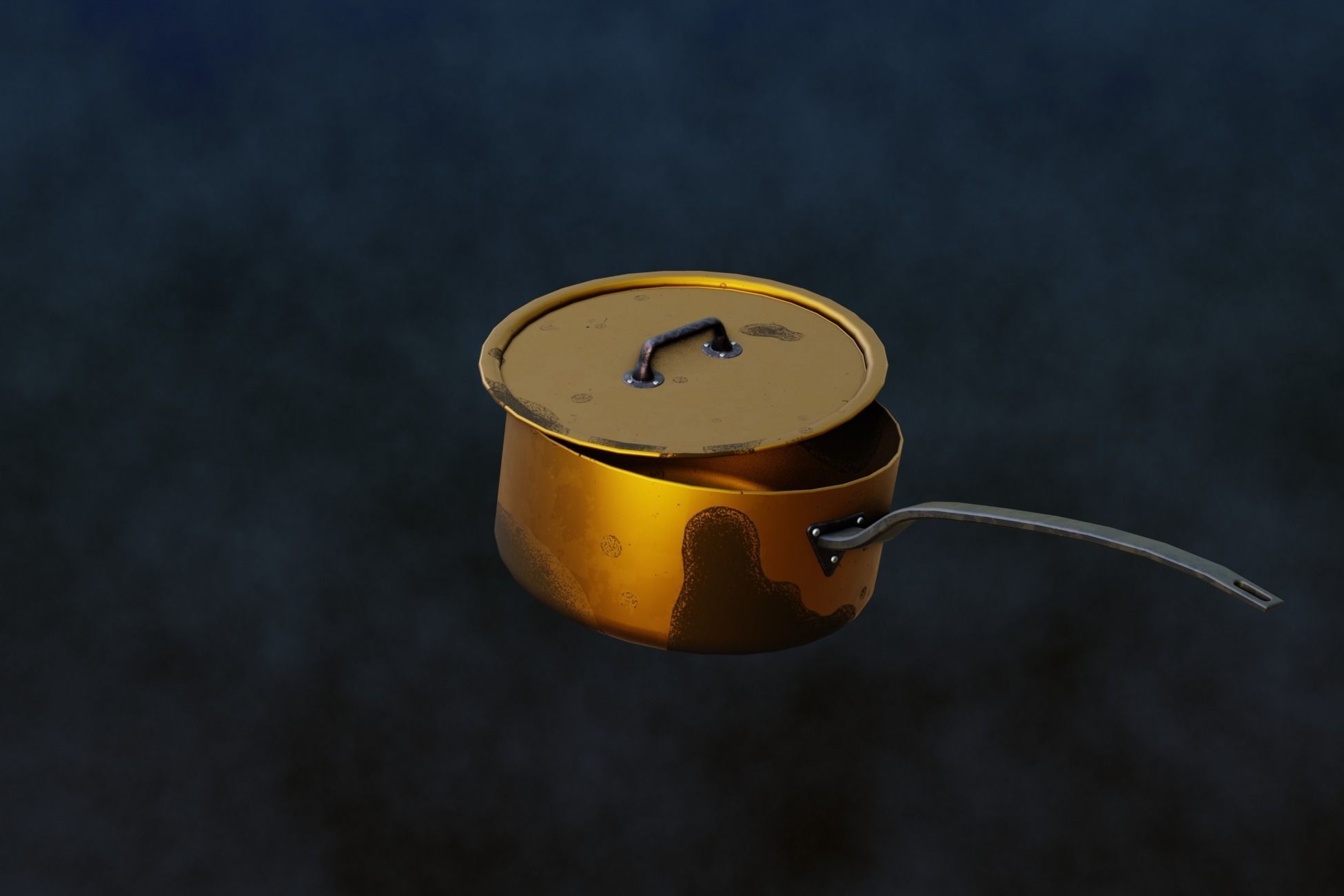 3D model Rustic Series Old Cooking Pot VR / AR / low-poly | CGTrader