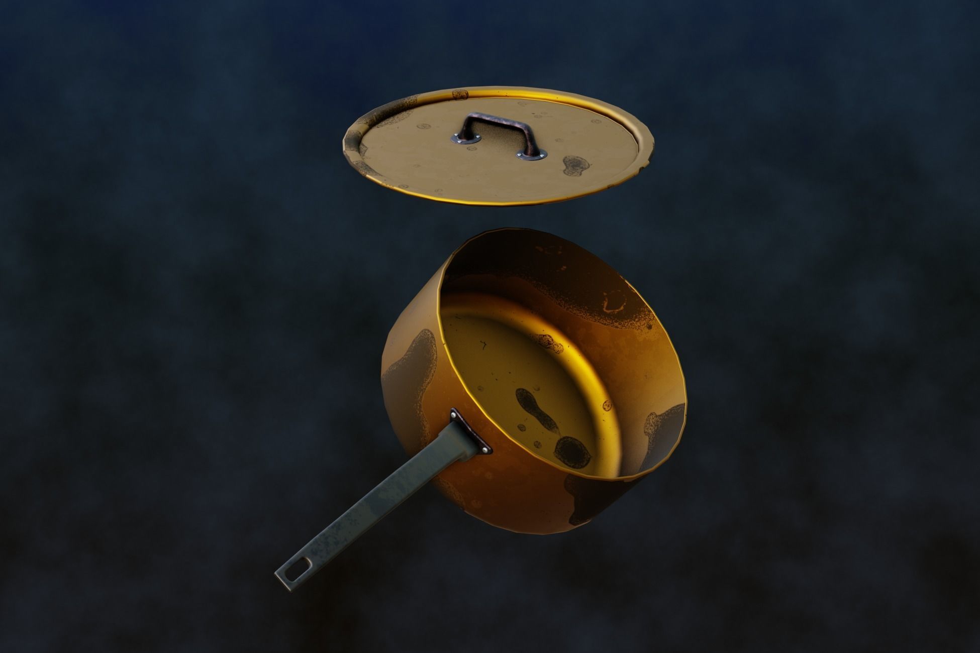 3D model Rustic Series Old Cooking Pot VR / AR / low-poly | CGTrader