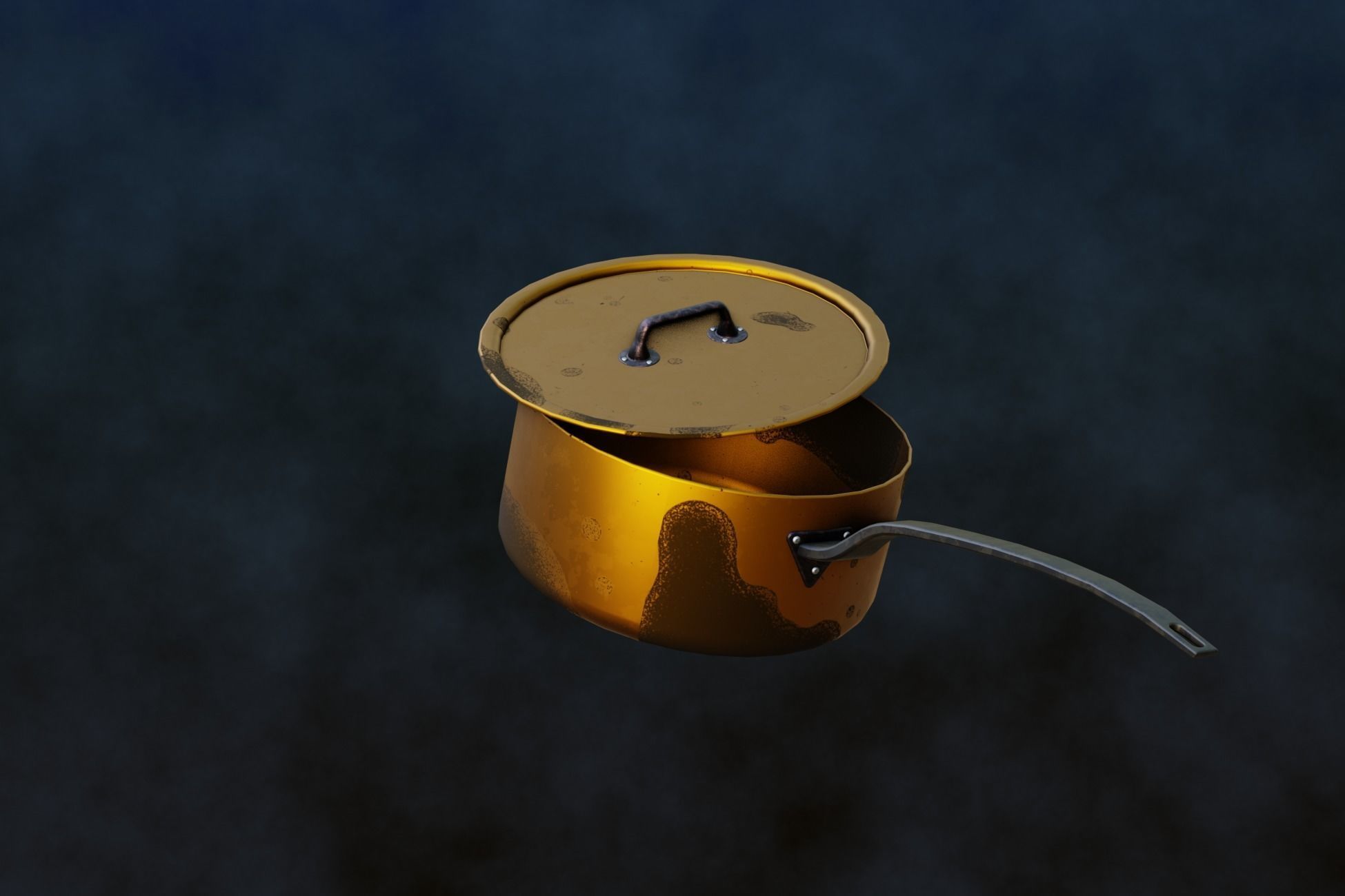 3D model Rustic Series Old Cooking Pot VR / AR / low-poly | CGTrader