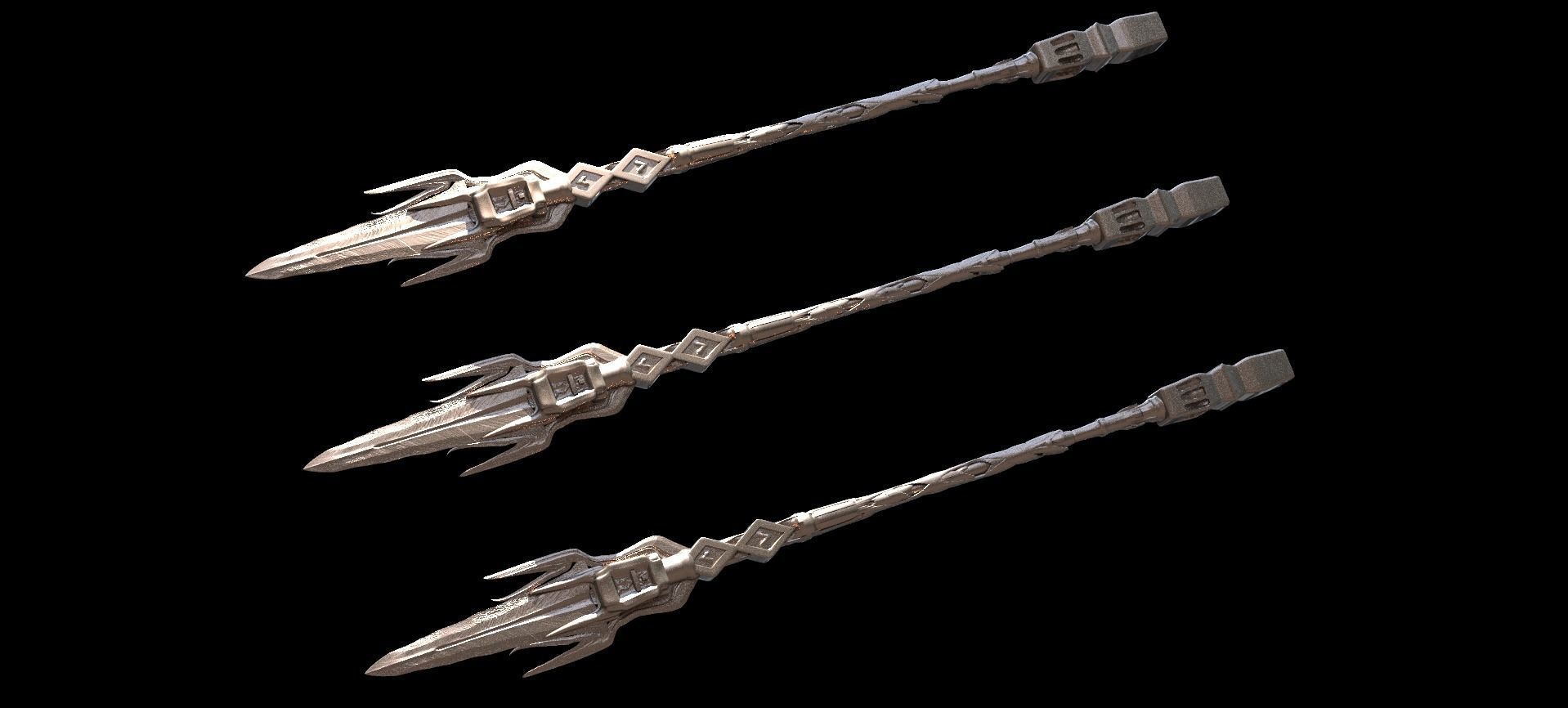 Alien lancer spear 3D model | CGTrader