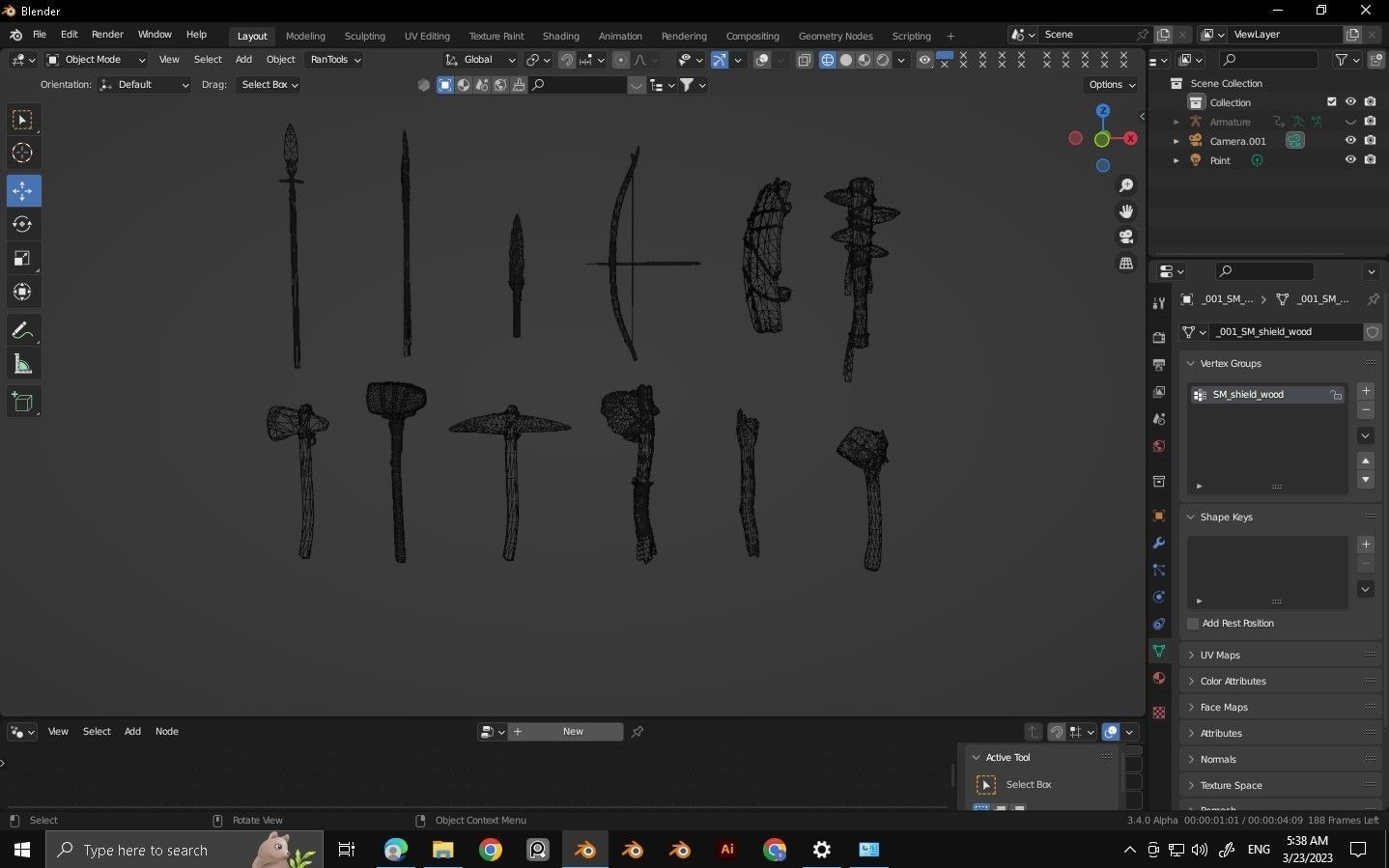 Barbarian Weapon Pack 3D model | CGTrader