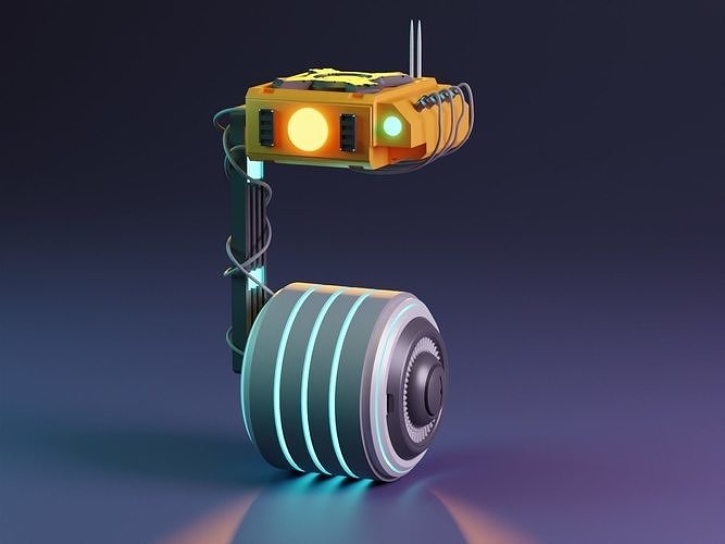 Futuristic robot-projector 3D model | CGTrader