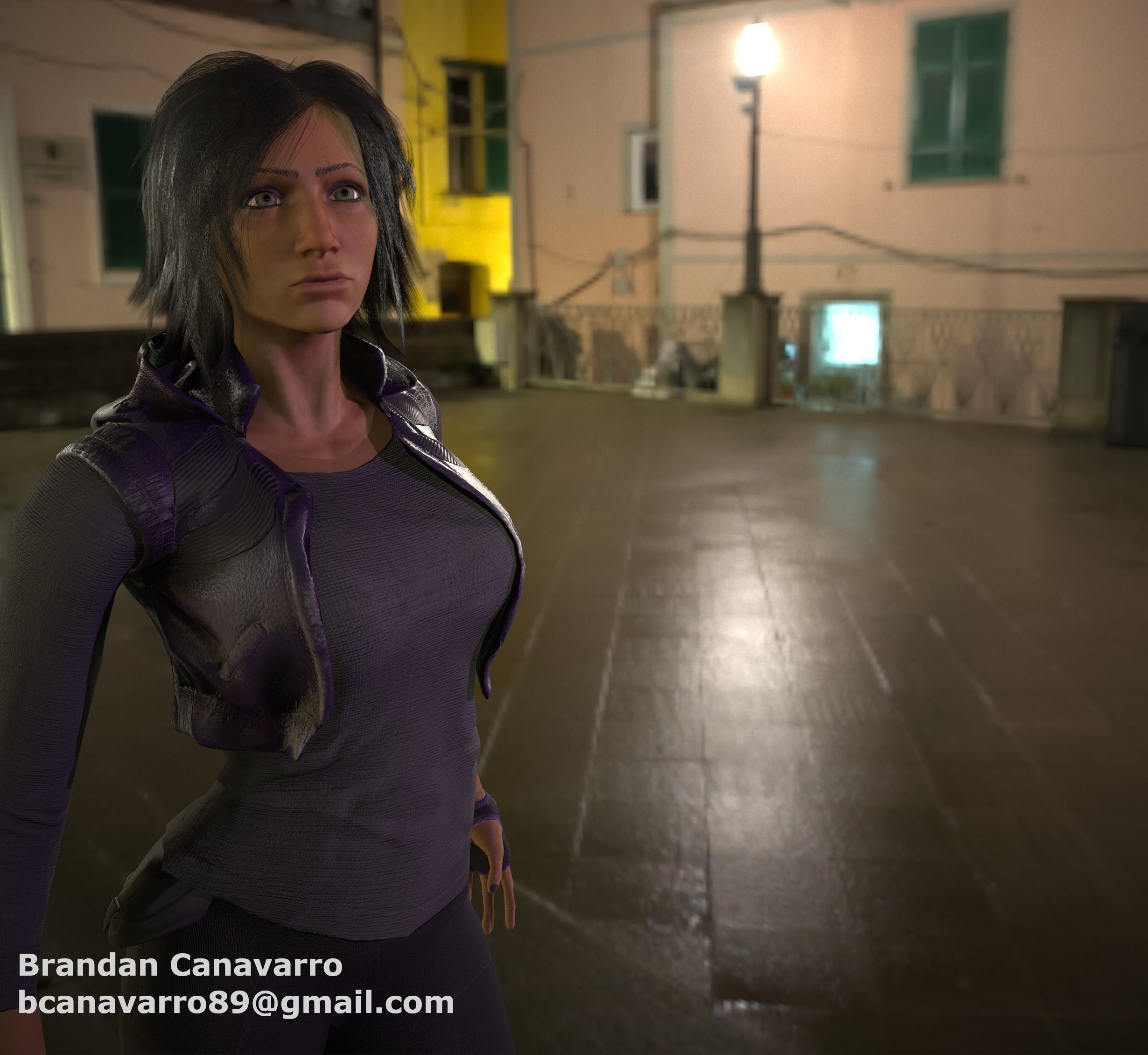 3D model Female Fighter gameready model VR / AR / low-poly | CGTrader