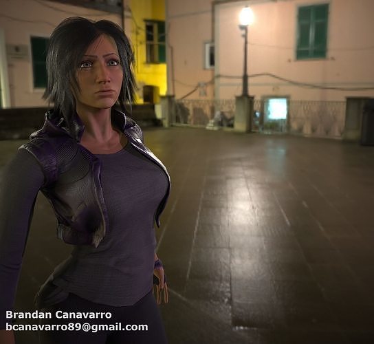 3D model Female Fighter gameready model VR / AR / low-poly | CGTrader