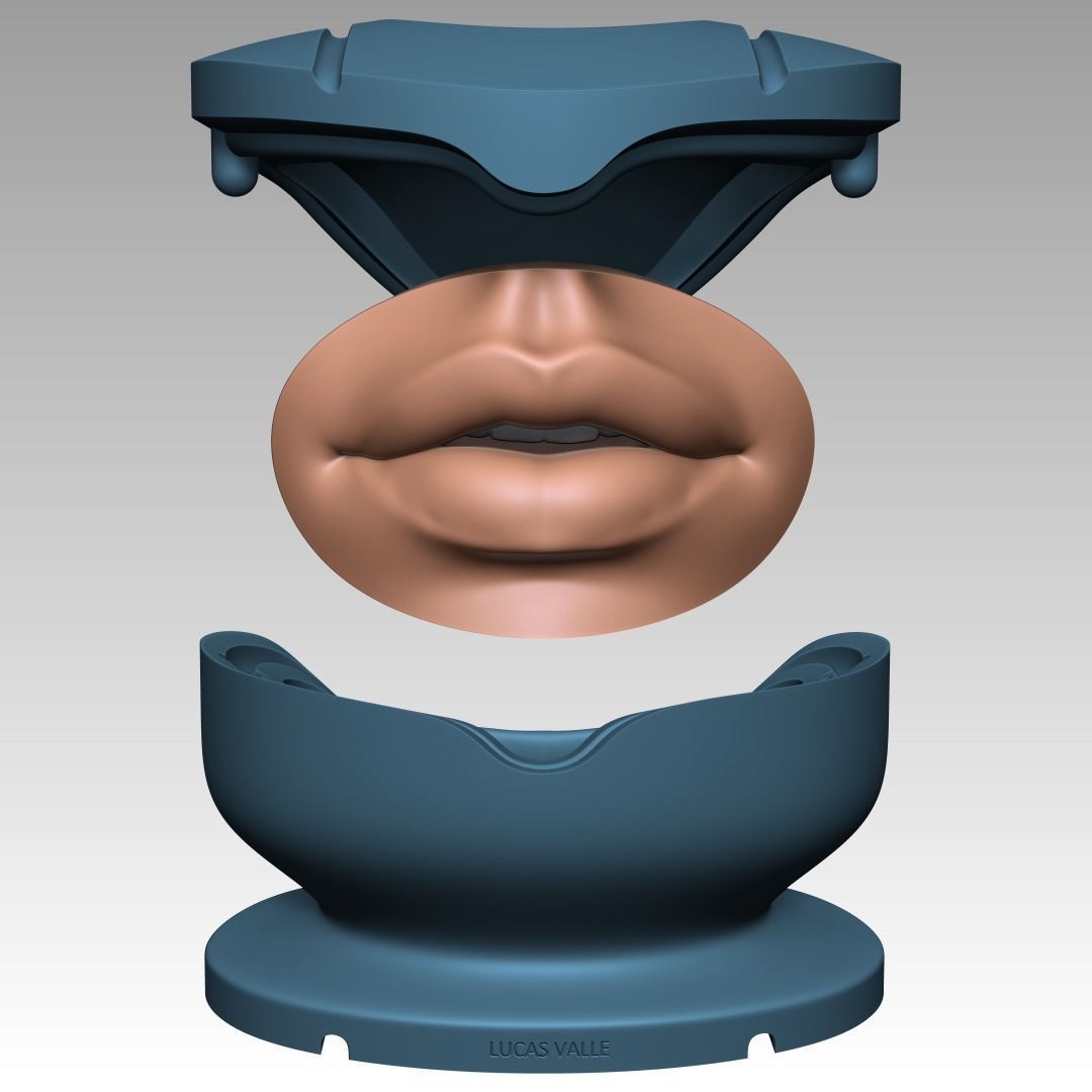 SILICONE MOUTH MOLD 3D model 3D printable | CGTrader