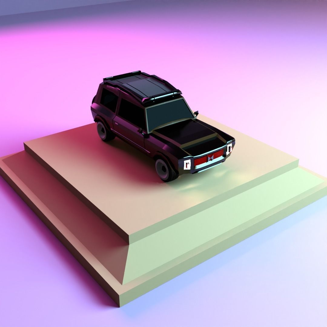 3D model Only SUV car low poly VR / AR / low-poly | CGTrader