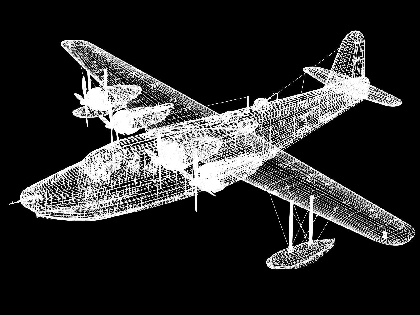 Kawanishi H8K Emily Type11 3D model | CGTrader