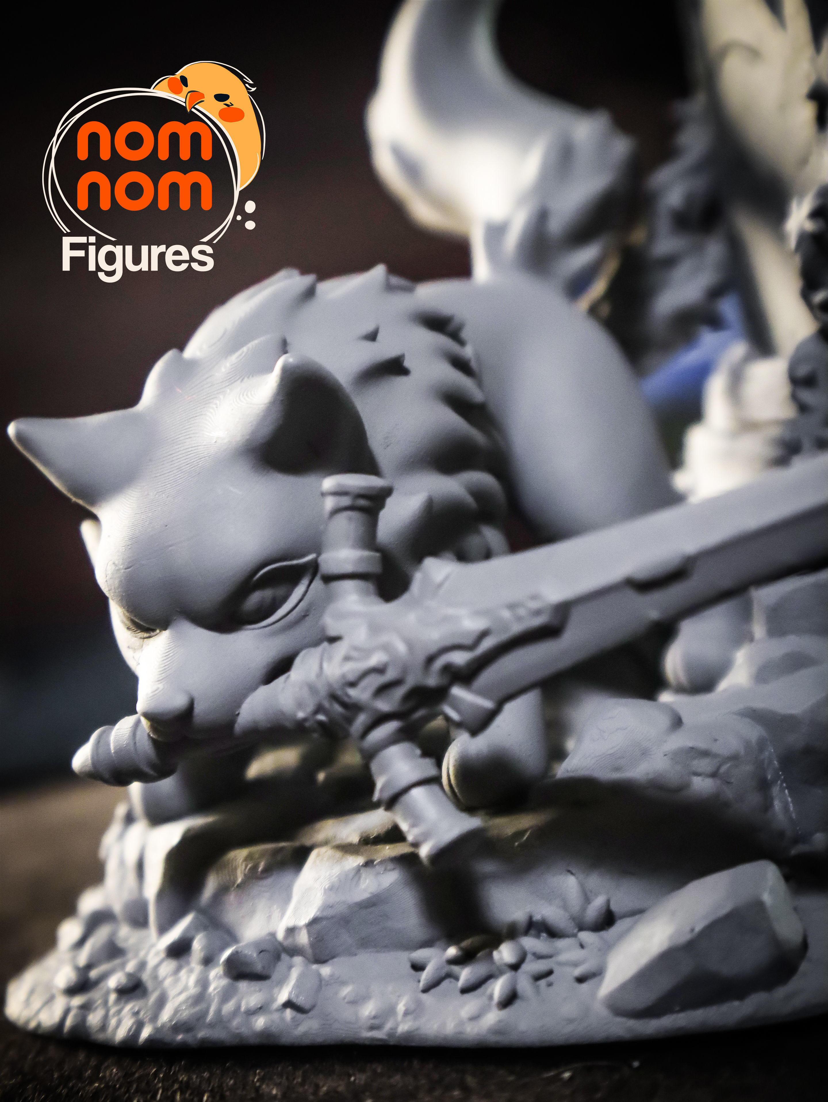 Chibi Great Grey Wolf Sif - Dark Souls 3D model 3D printable | CGTrader