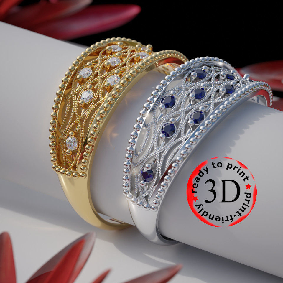 Ring ready and easy to printing 3D print model free 3D model 3D ...