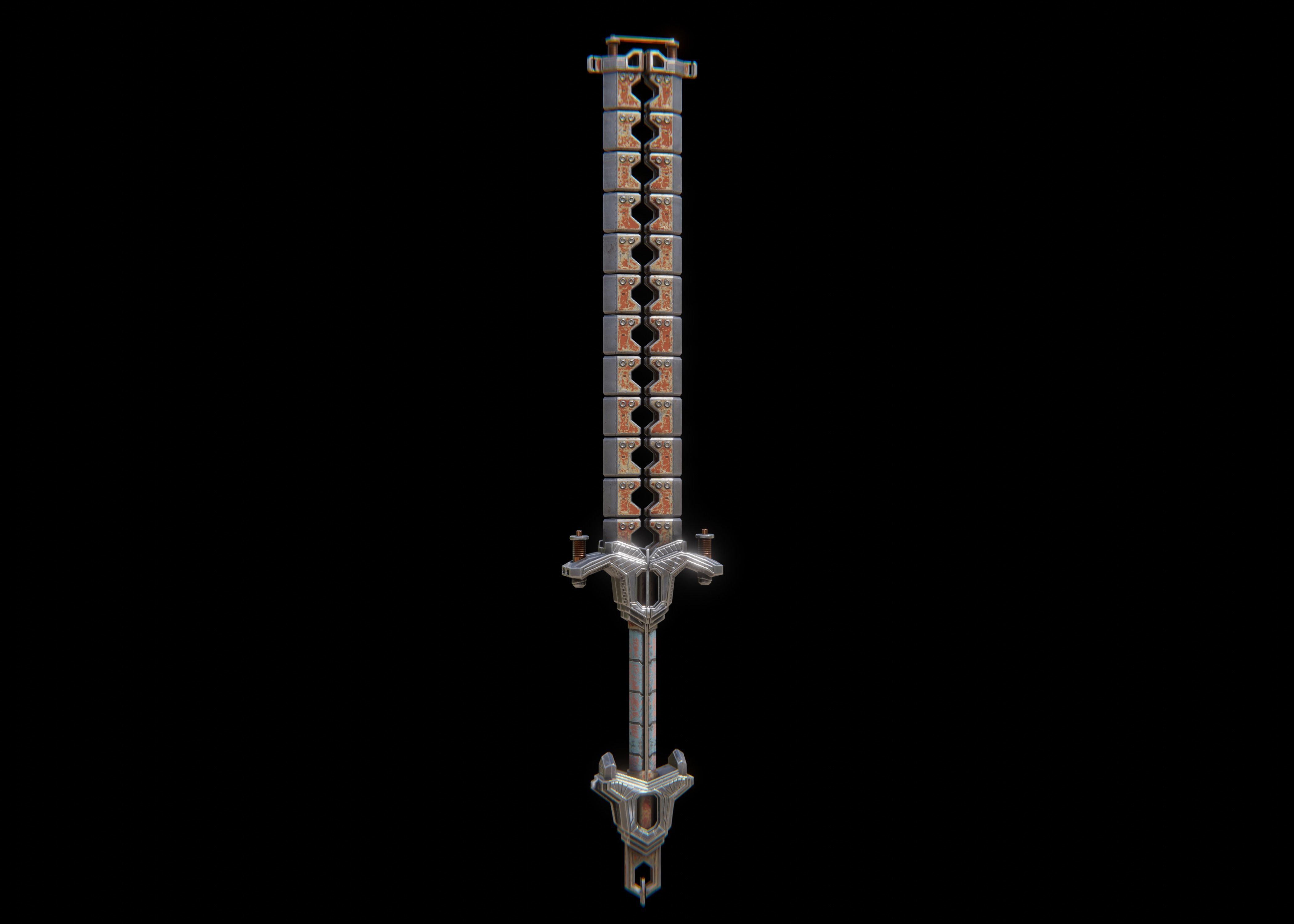 3D model Electro Shock Sword VR / AR / low-poly | CGTrader