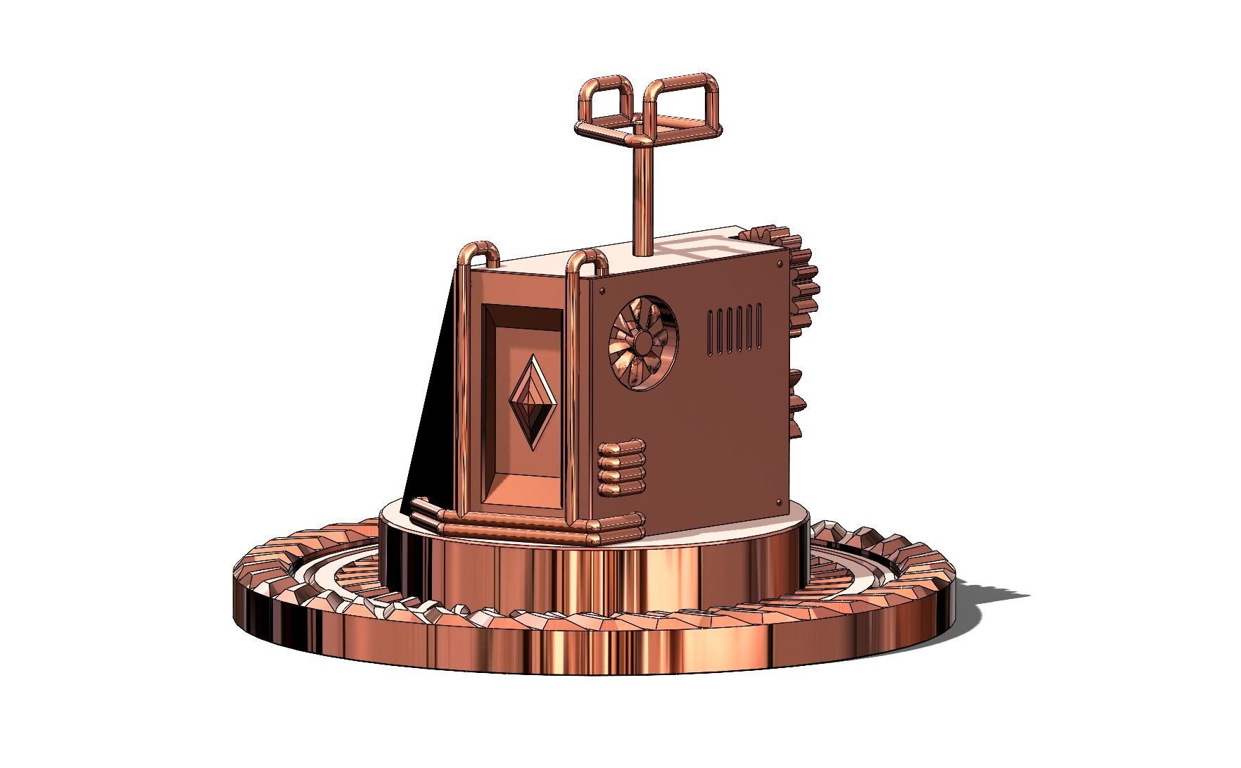 Steampunk Stand for Controller 3D model 3D printable | CGTrader