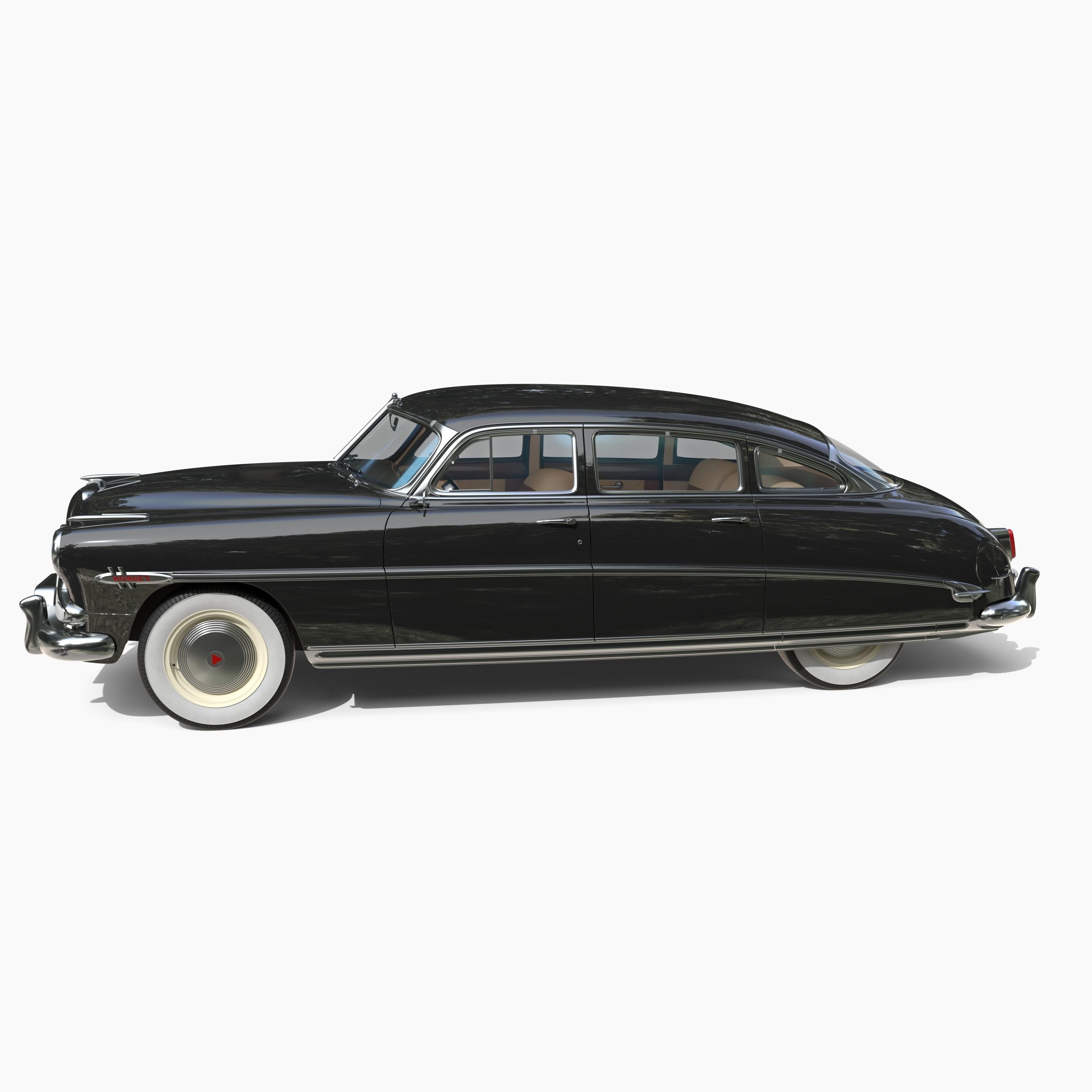 4 Door Hudson Hornet with interior v3 3D model | CGTrader
