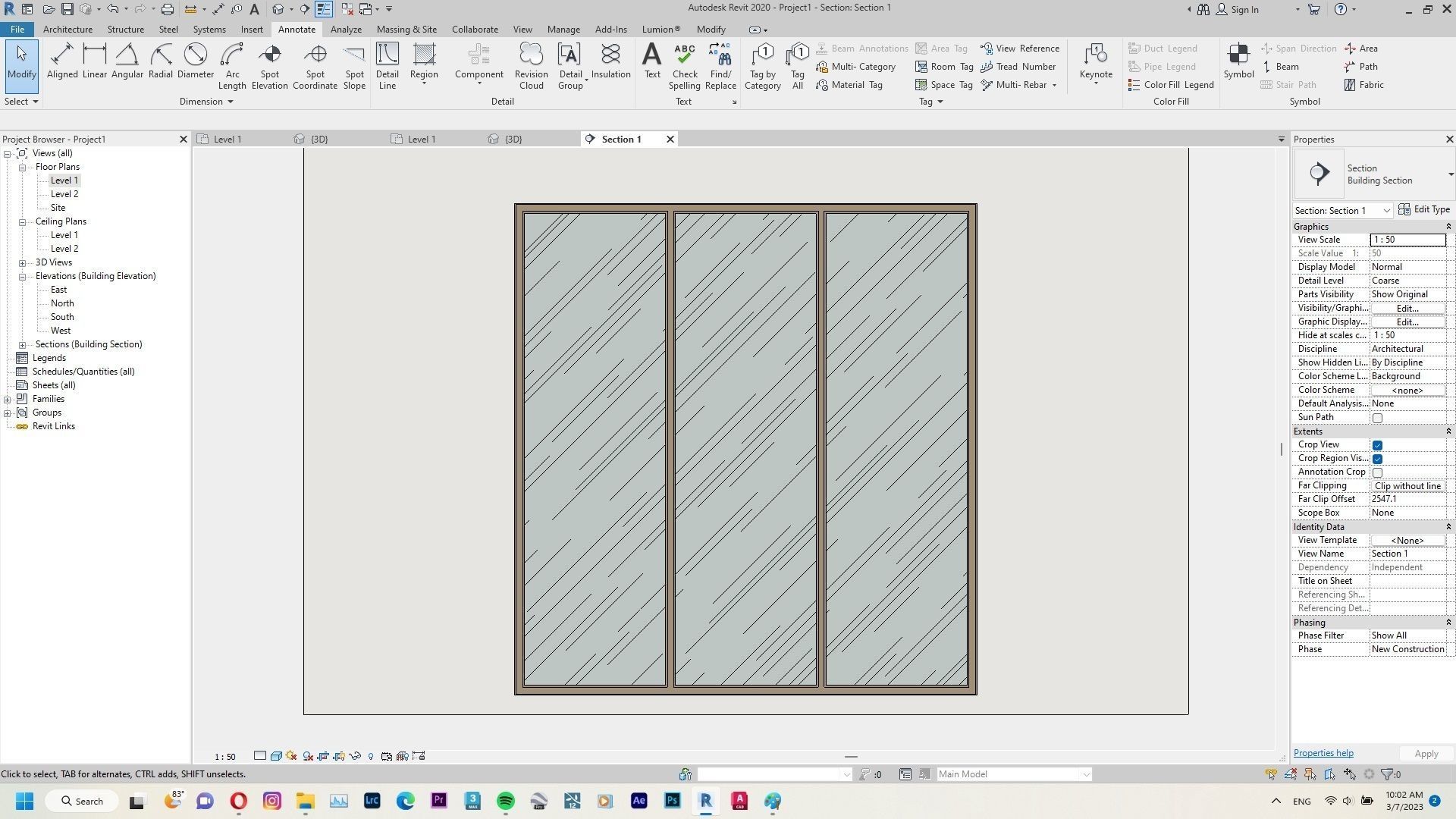 Window Modern Style 01 Parametric Family Revit 3D model | CGTrader