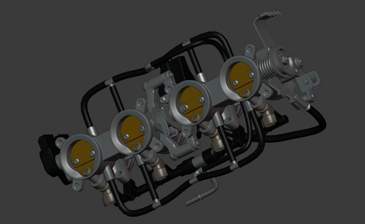 3D model Throttle Engine Z900 VR / AR / low-poly | CGTrader