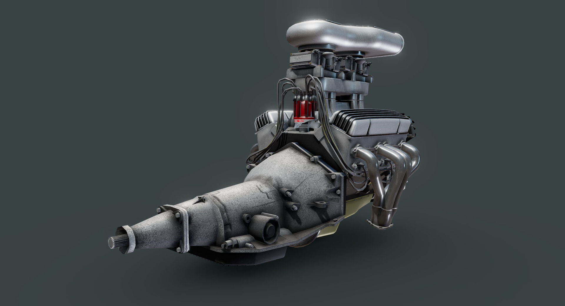 Hot Rod Drag Racing Engine 3D model 3D printable | CGTrader