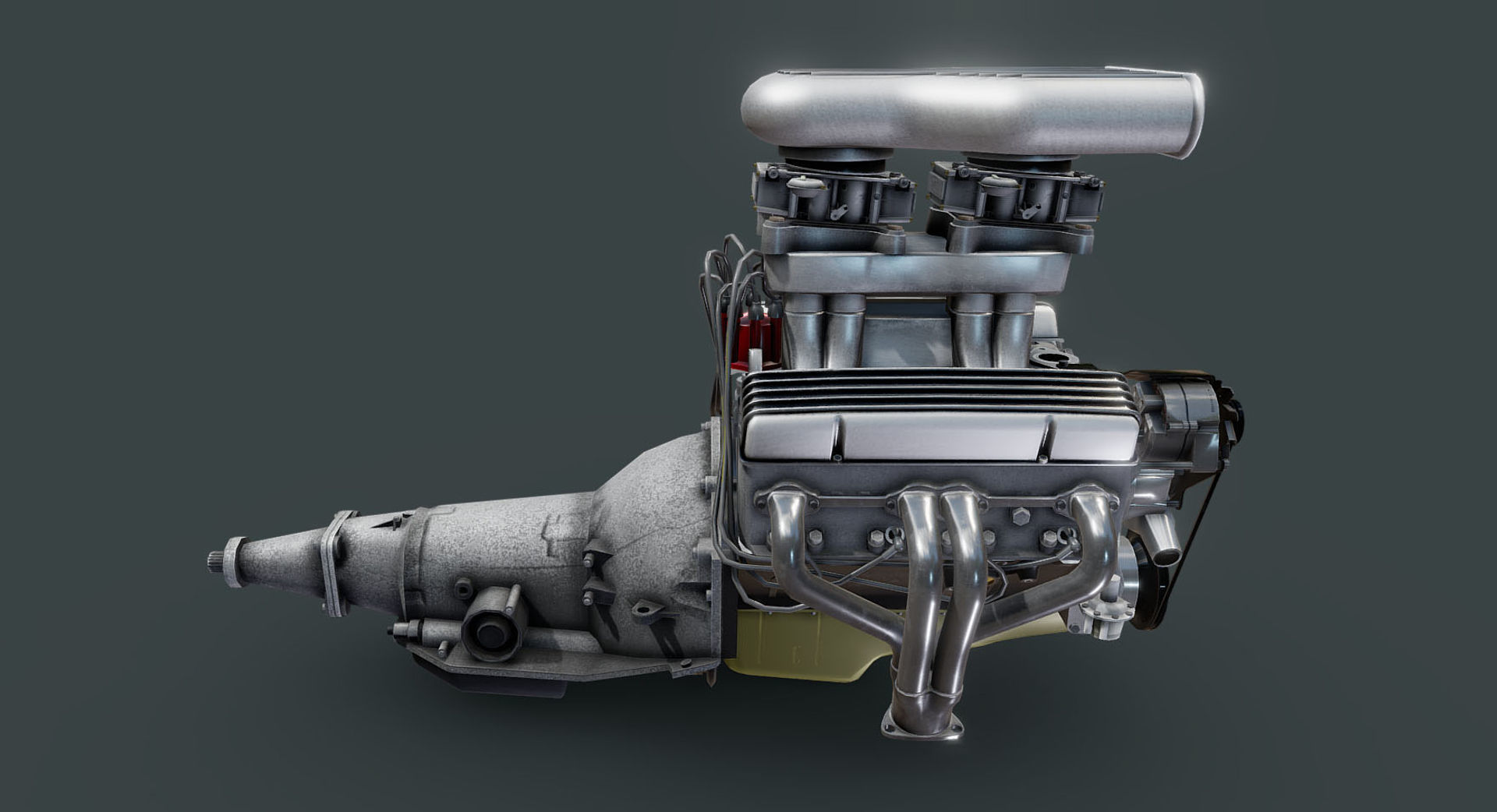 Hot Rod Drag Racing Engine 3D model 3D printable | CGTrader