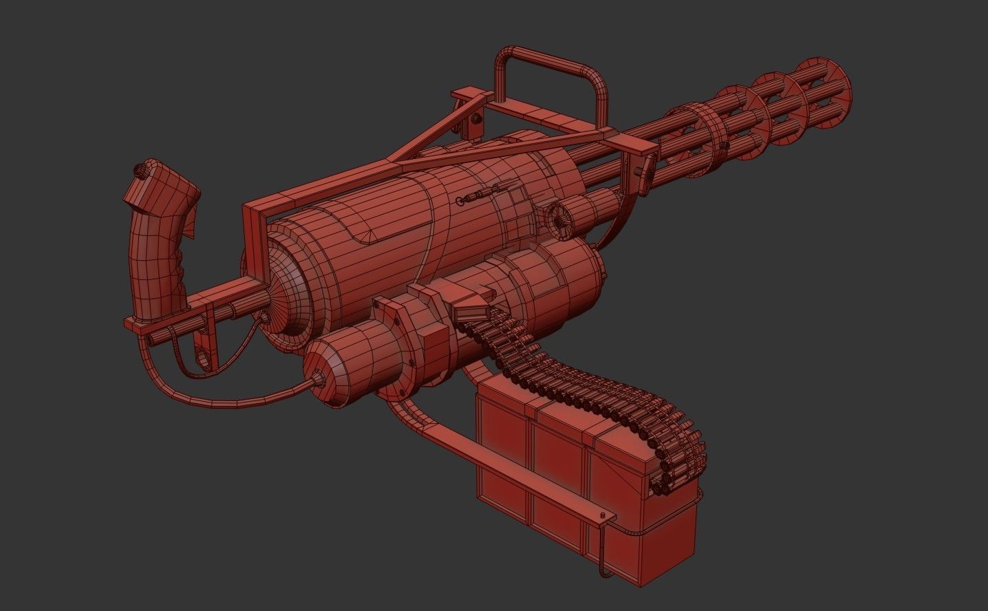 3D model M134 Minigun 2 Types Pack VR / AR / low-poly | CGTrader