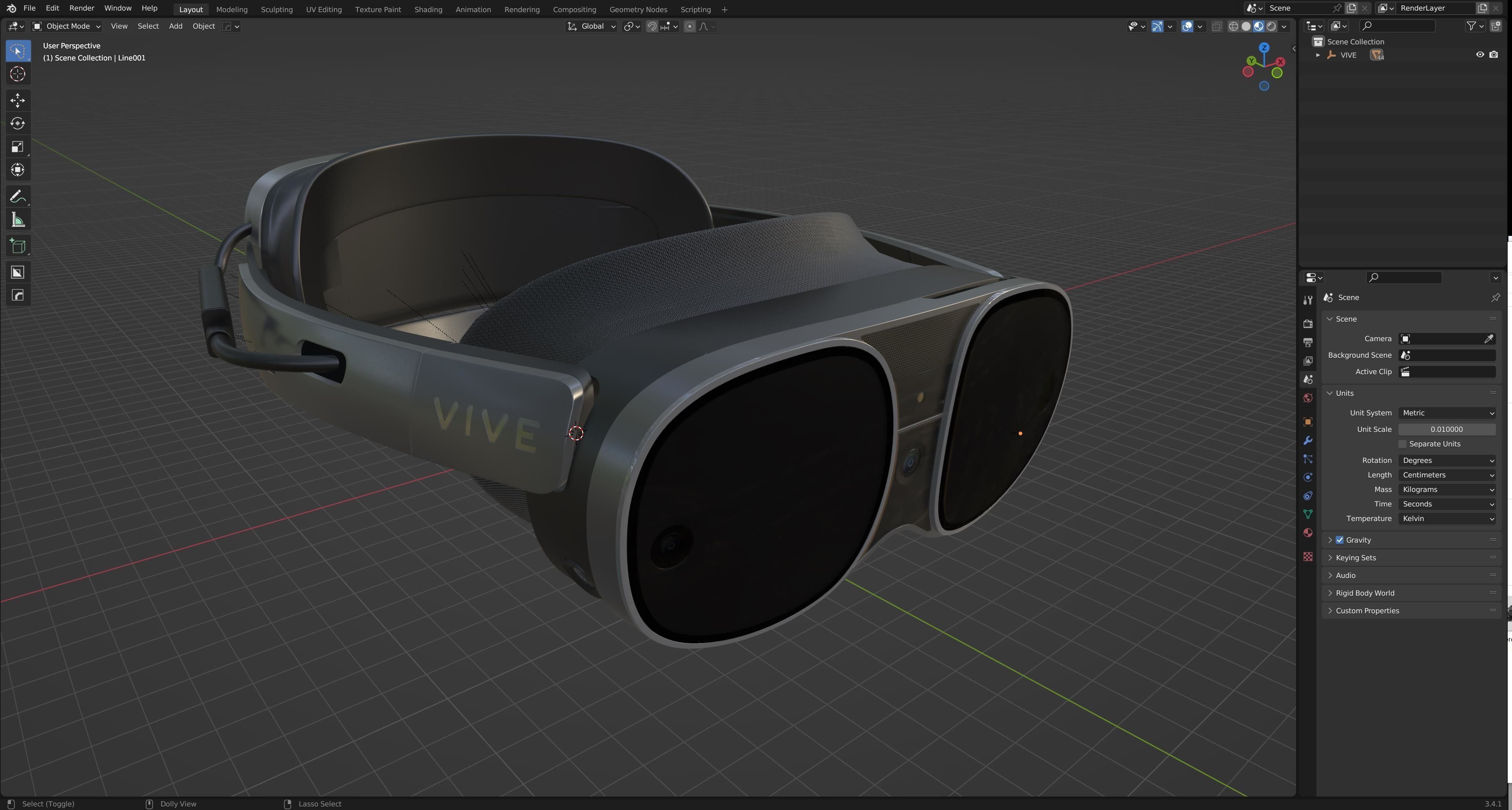 HTC VIVE XR Elite - VR Headset 3D model | CGTrader