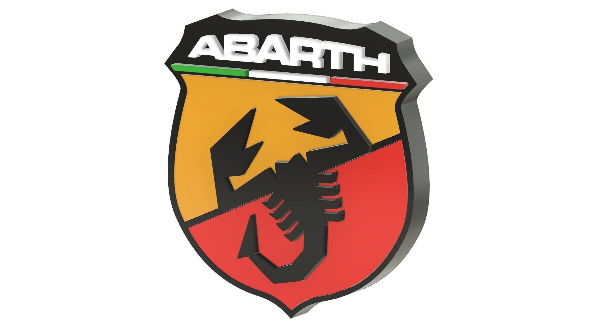 Abarth Logo Two Versions Available 3D model 3D printable | CGTrader