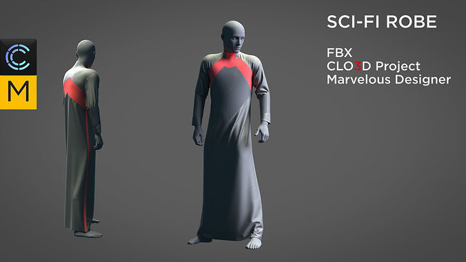 SCI-FI ROBE 3D model | CGTrader