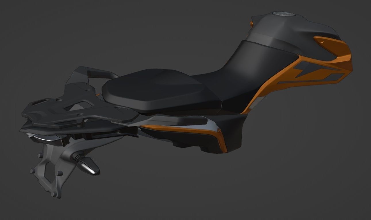 3D model KTM 250 adventure bodypart VR / AR / low-poly | CGTrader