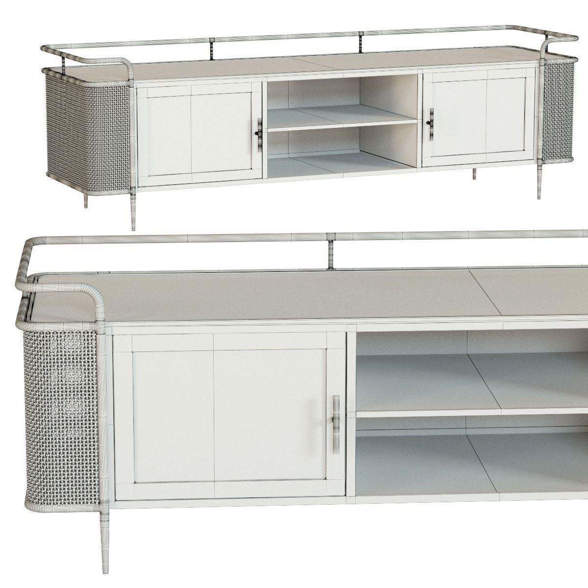 Lowboard Fence 3D model | CGTrader