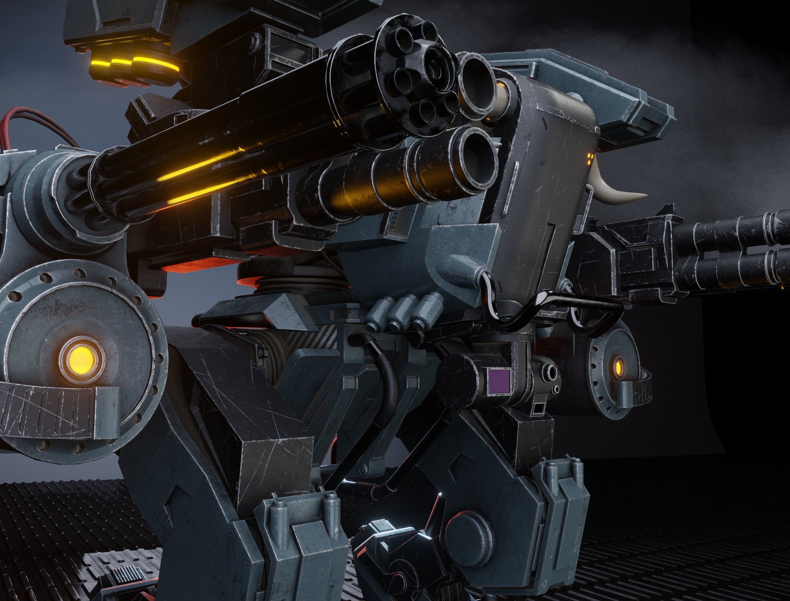 3D model Low-Poly War Robot VR / AR / low-poly | CGTrader