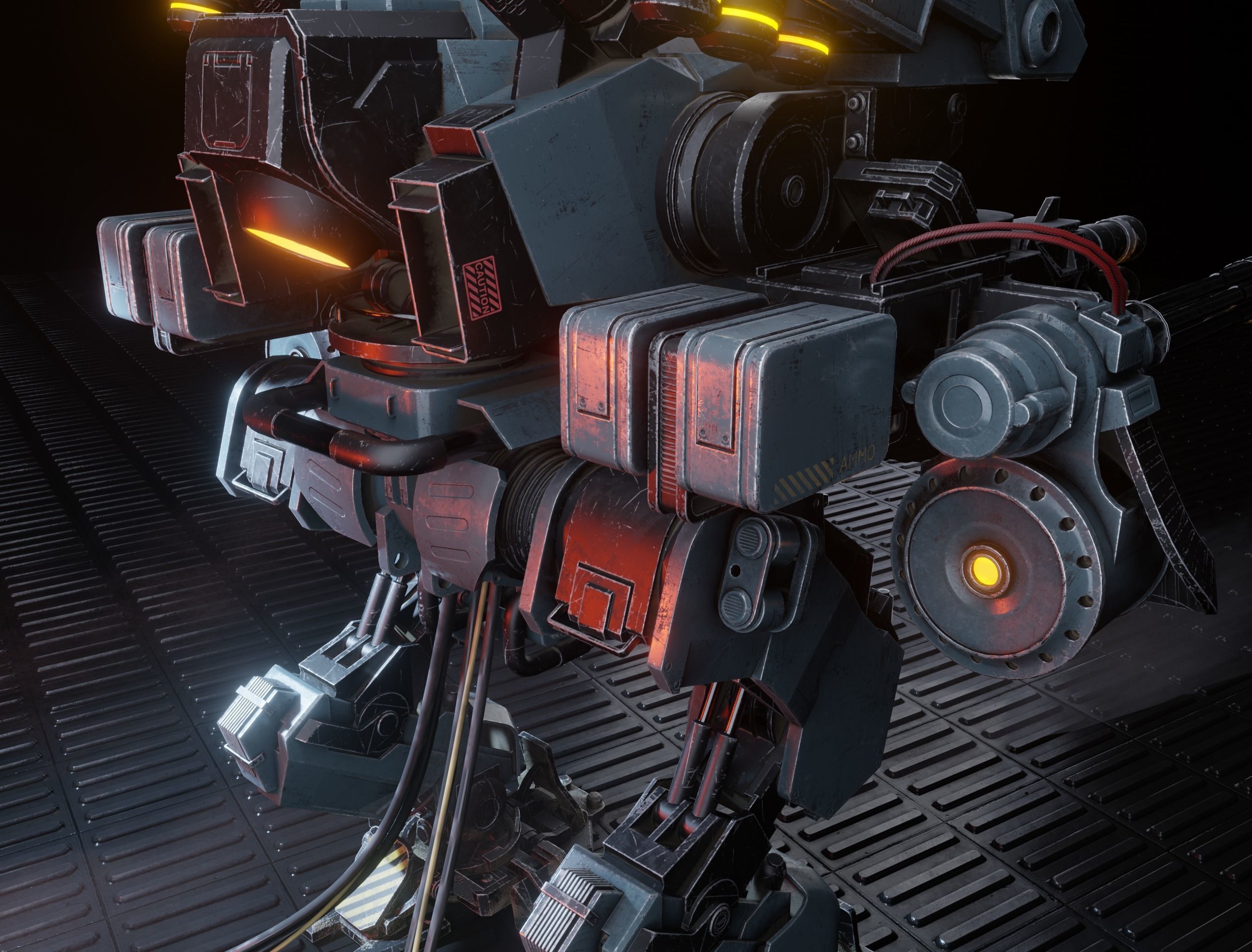 3D model Low-Poly War Robot VR / AR / low-poly | CGTrader