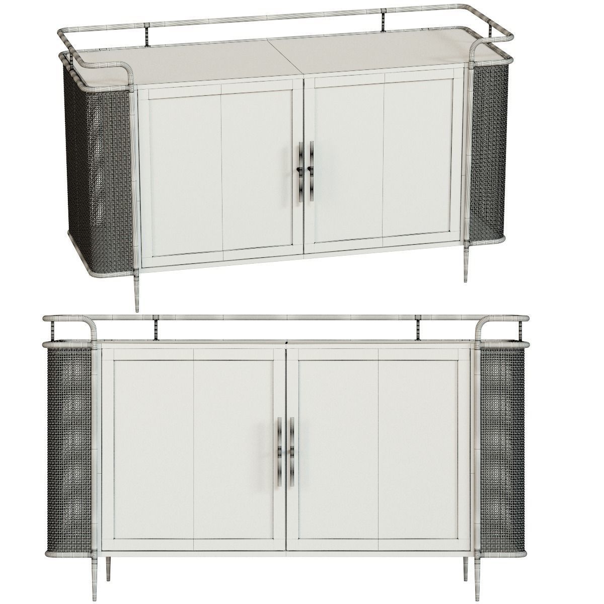 Sideboard Fence 3D model | CGTrader