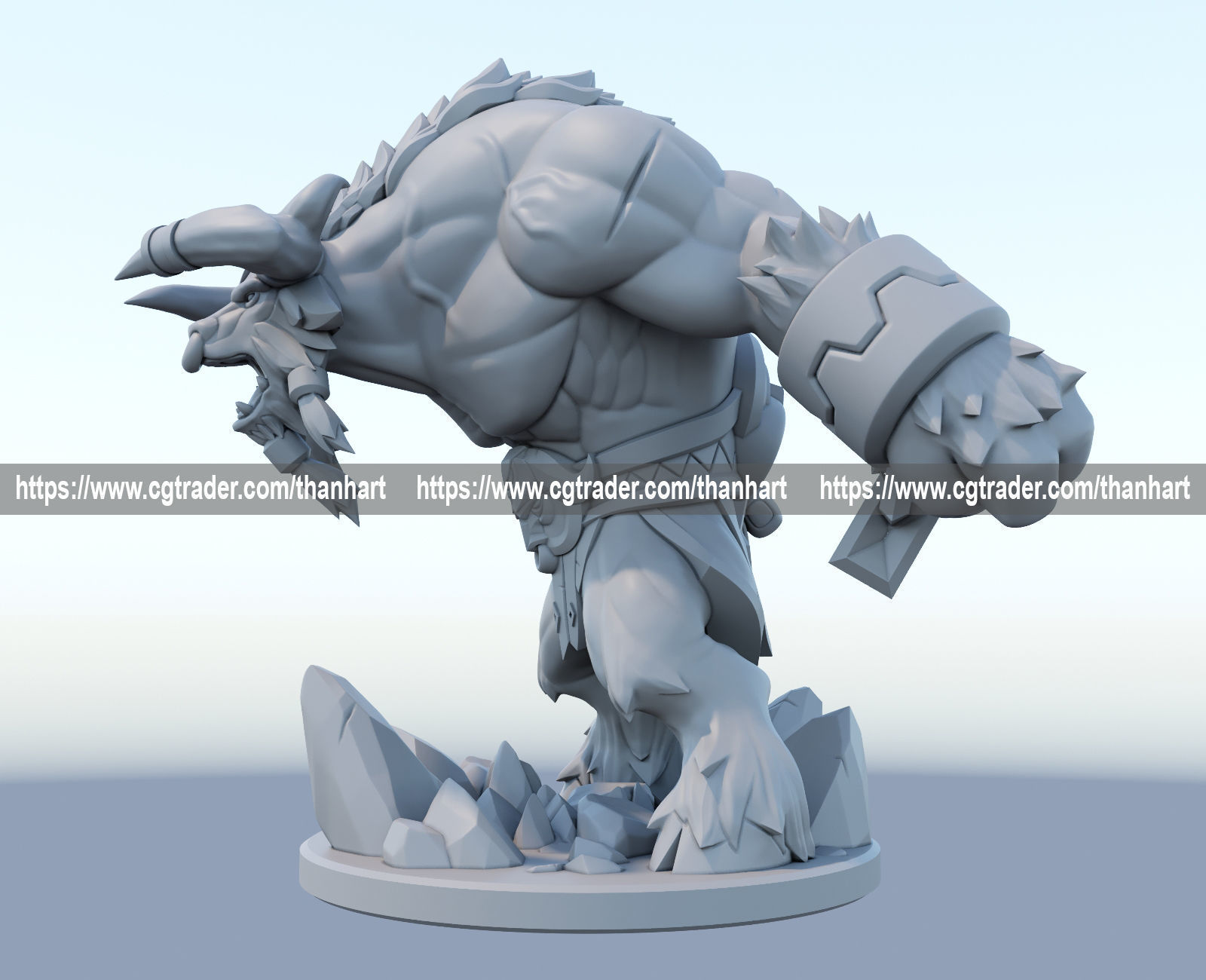 alistar 3D print model League of Legends 3D model 3D printable | CGTrader