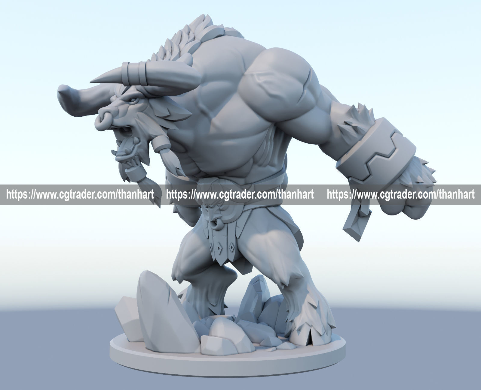 alistar 3D print model League of Legends 3D model 3D printable | CGTrader
