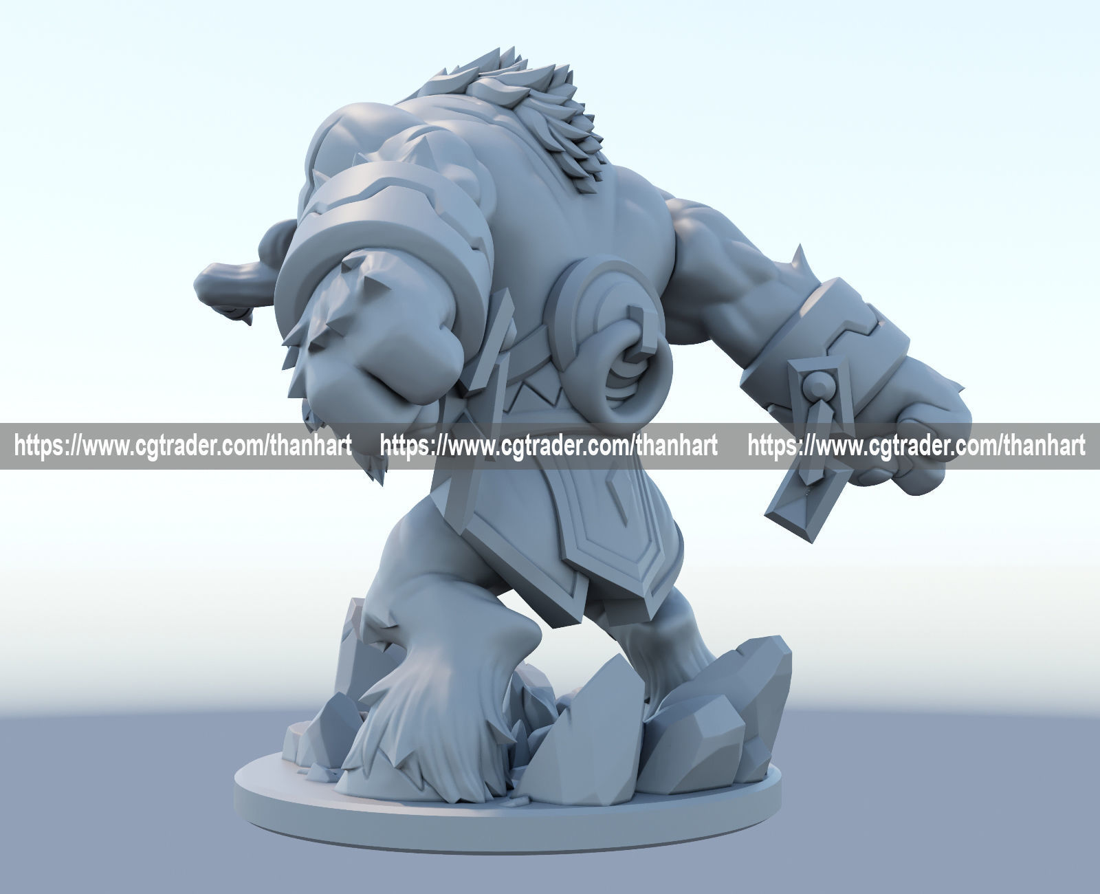alistar 3D print model League of Legends 3D model 3D printable | CGTrader