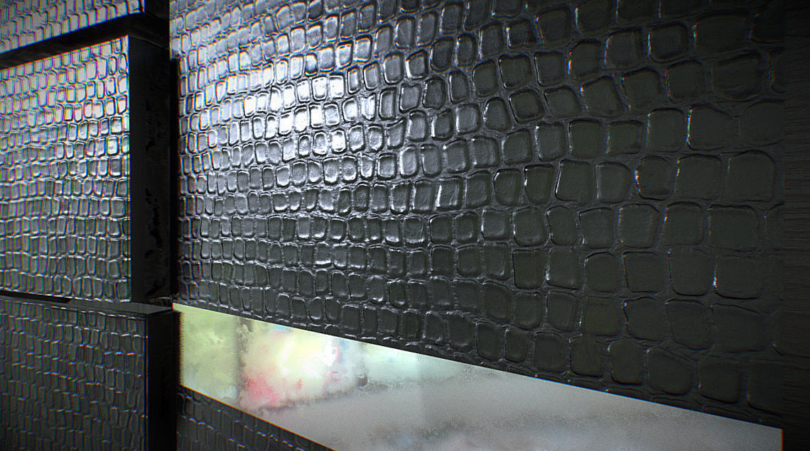 3D model Armoire Croco Leather Cupboard 3D Model FBX STL Bend file VR ...