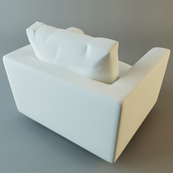 Low Poly Club Chair 3D model | CGTrader