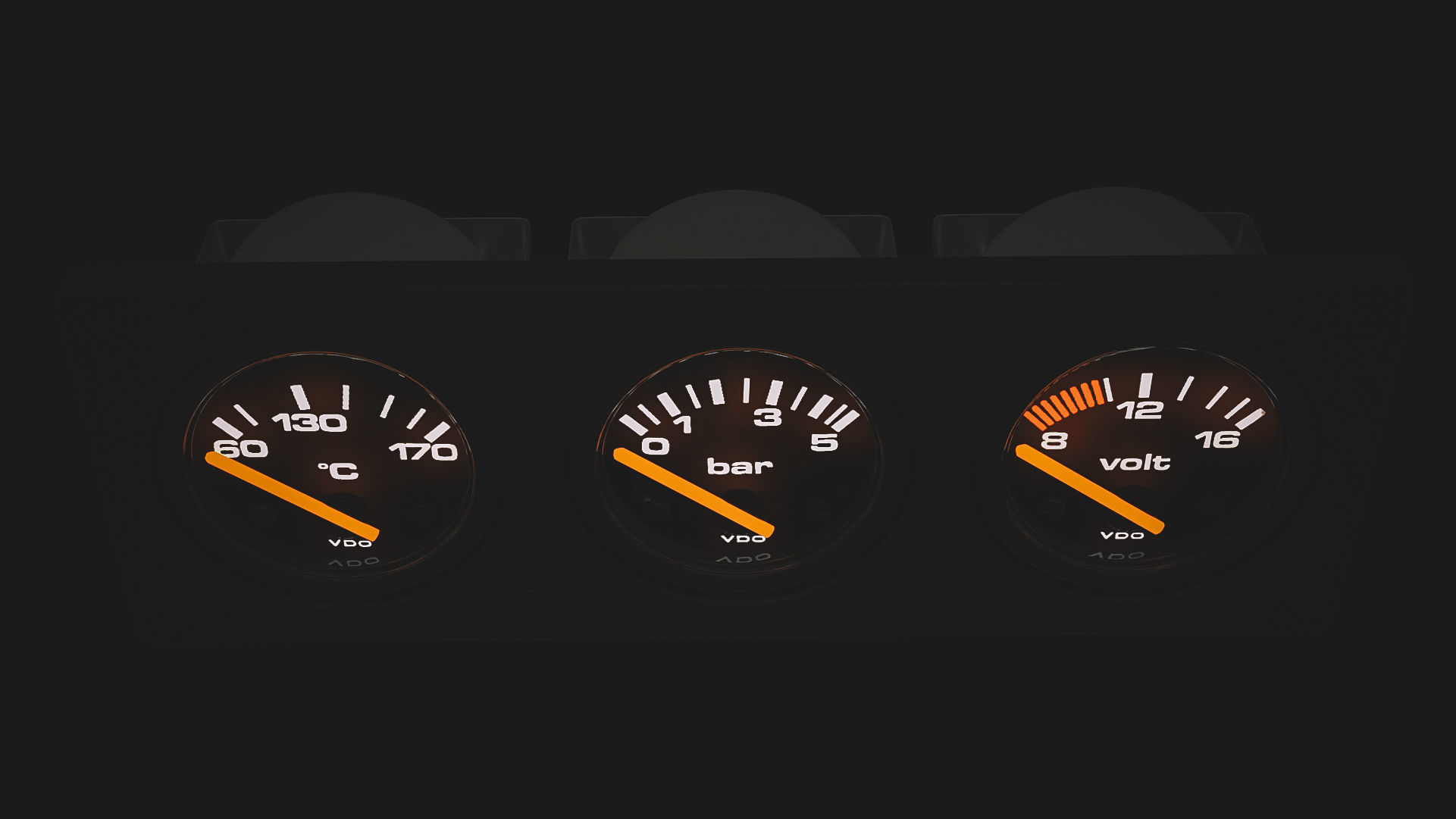VDO Gauges 3D model | CGTrader