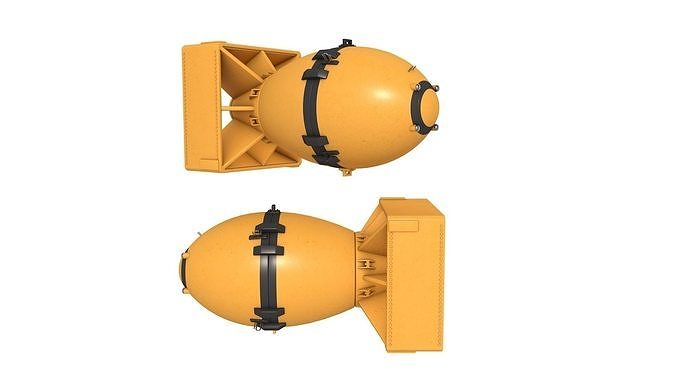 Fat Man Nuclear Bomb 3D model | CGTrader