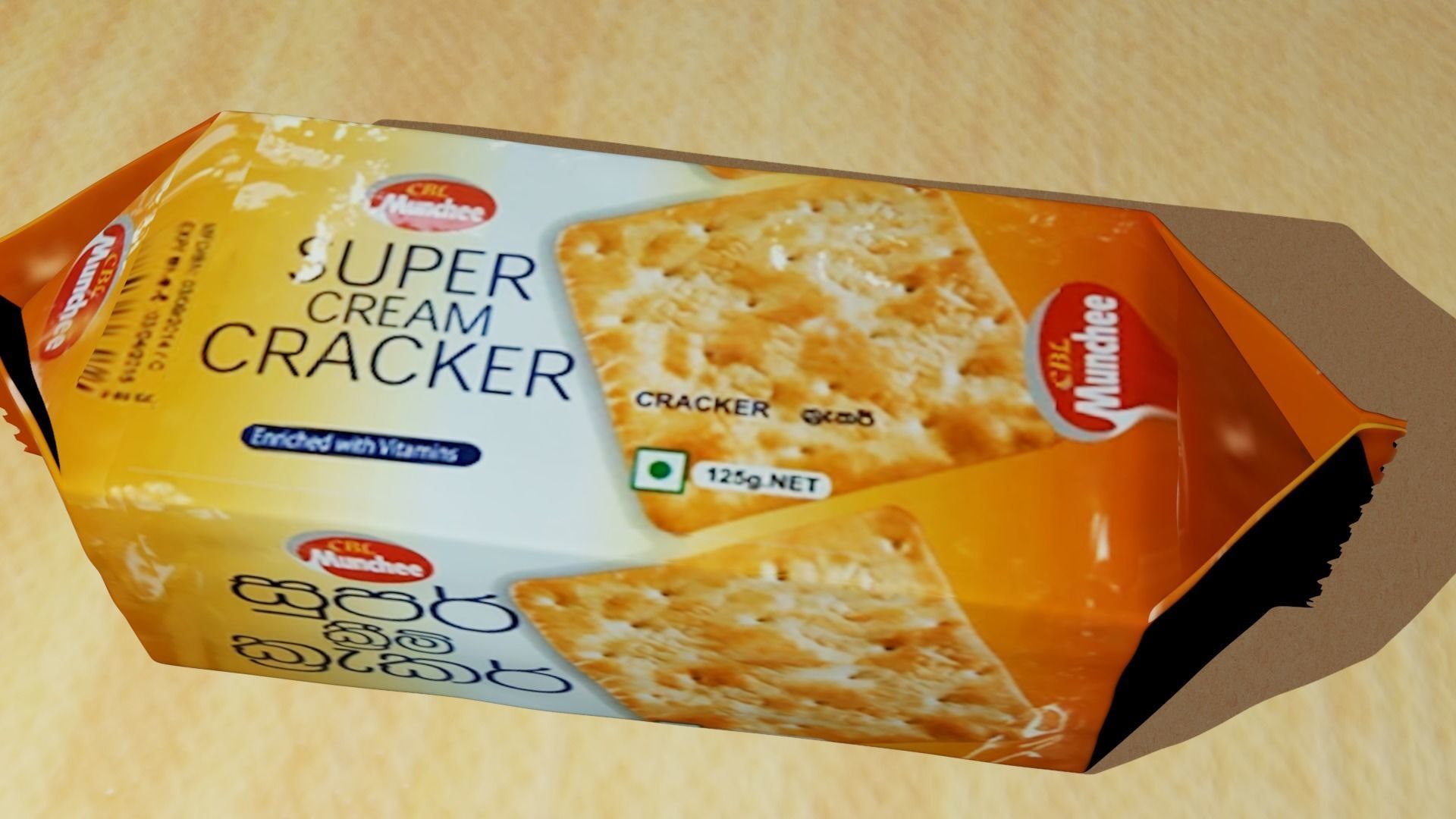 Cream Cracker Biscuit Packet free VR / AR / low-poly 3D model | CGTrader