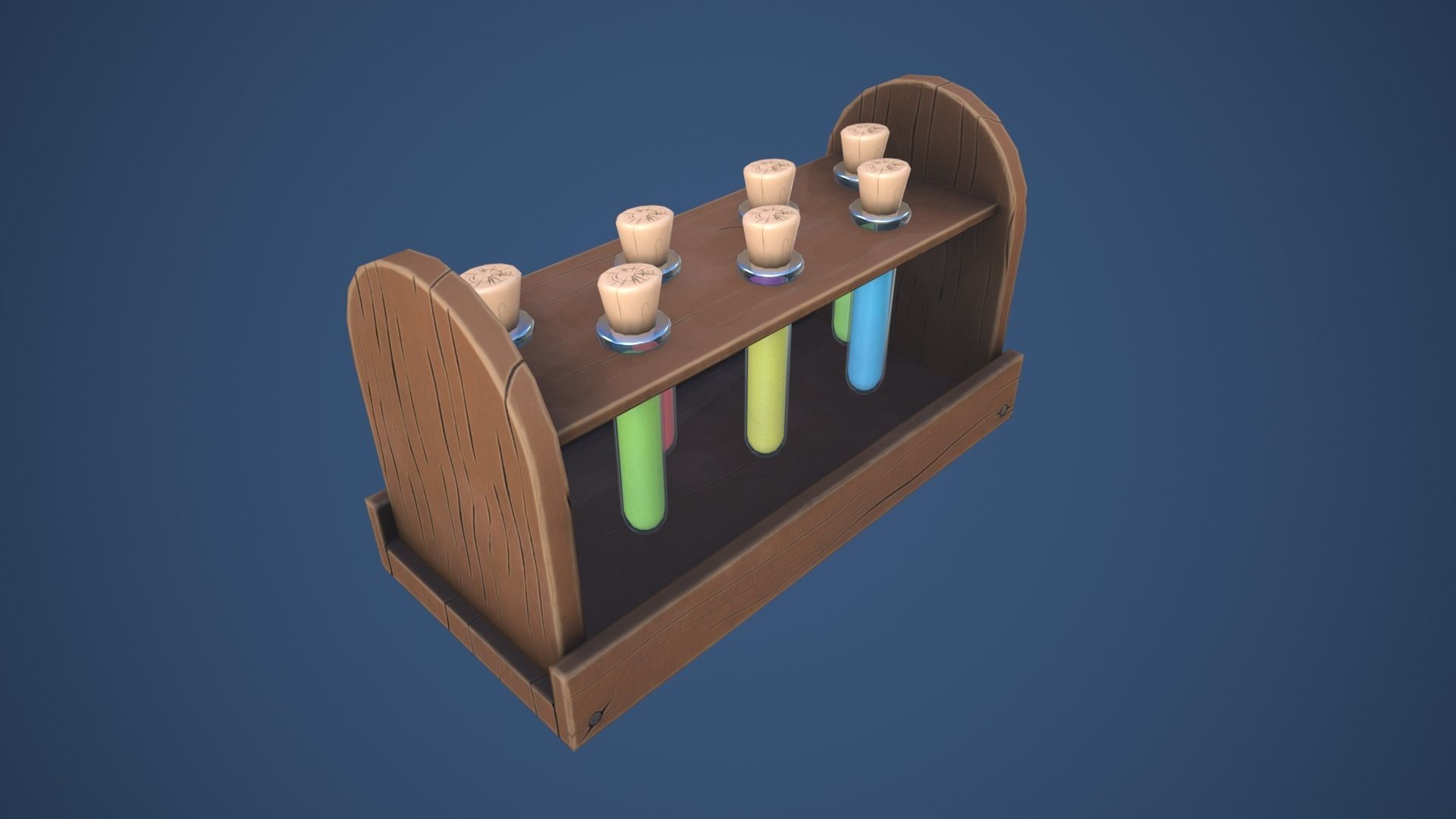3D model Stylized Alchemy Potion Rack VR / AR / low-poly | CGTrader