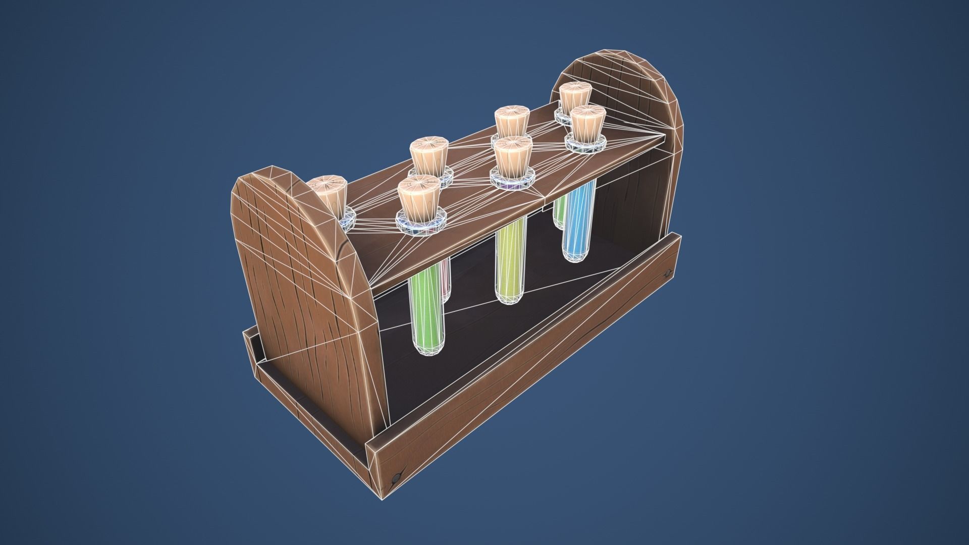 3D model Stylized Alchemy Potion Rack VR / AR / low-poly | CGTrader