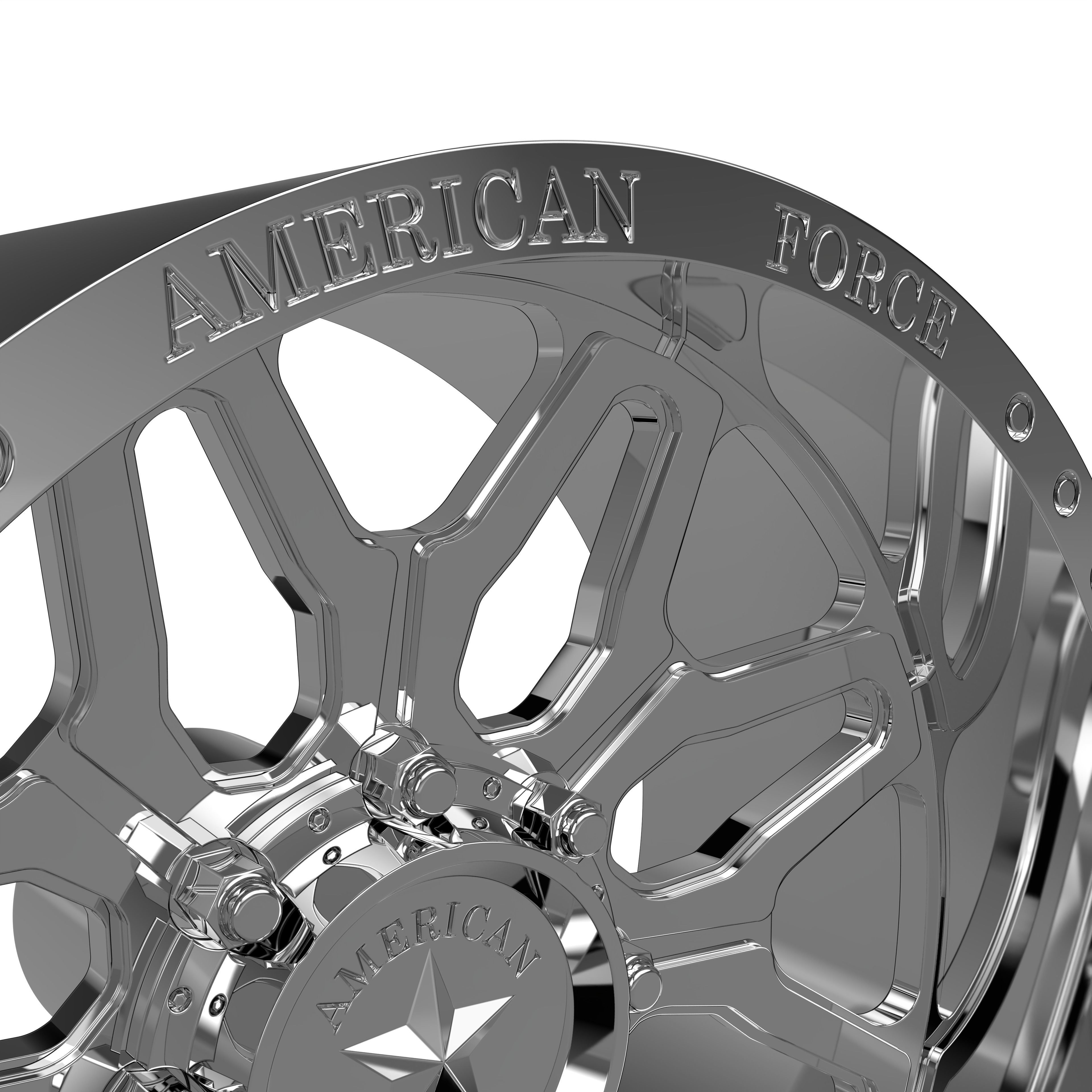 AMERICAN RACING CK01 ASSAULT CC WHEEL 3D model 3D printable | CGTrader