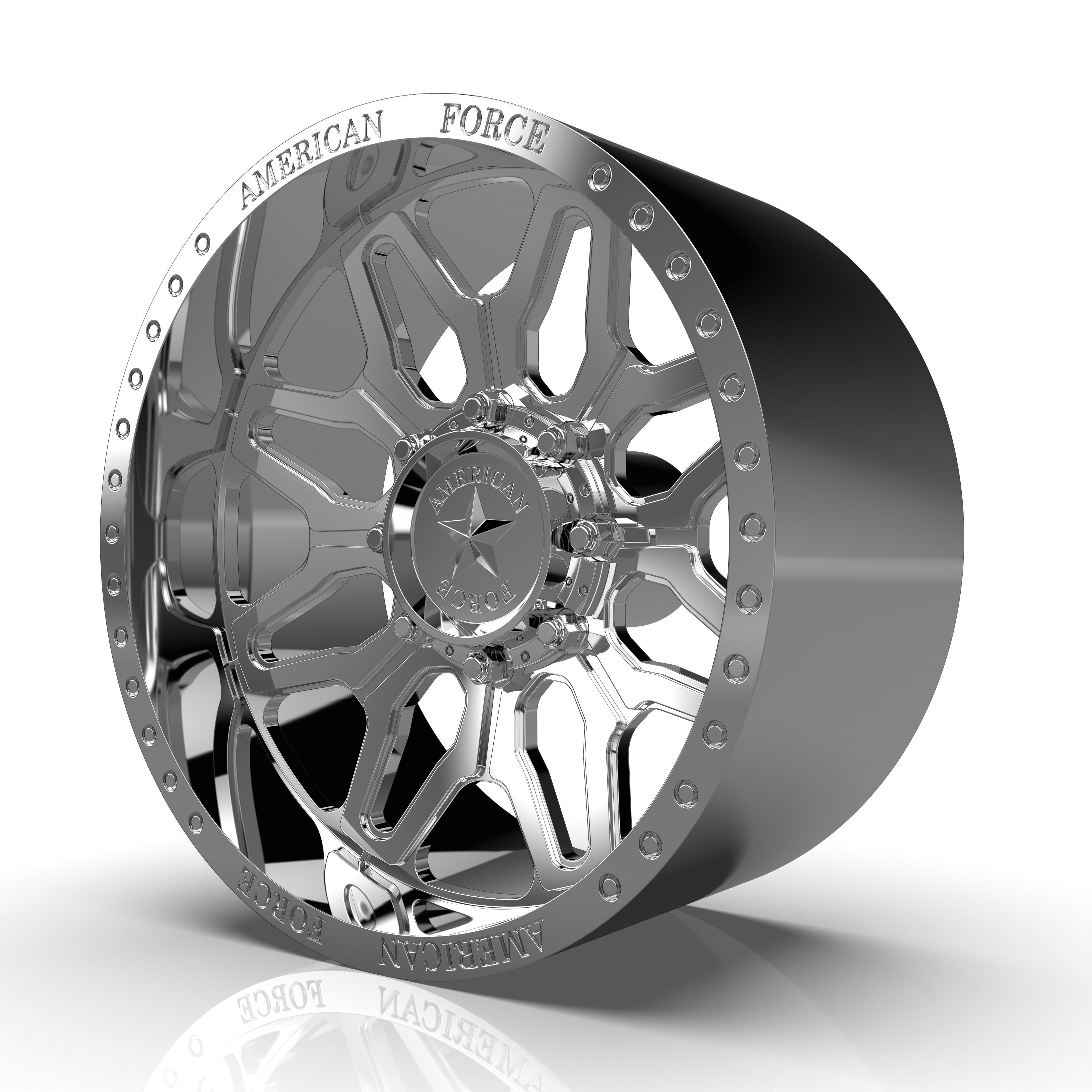 AMERICAN RACING CK01 ASSAULT CC WHEEL 3D model 3D printable | CGTrader