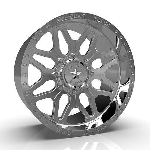 AMERICAN RACING CK01 ASSAULT CC WHEEL 3D model 3D printable | CGTrader