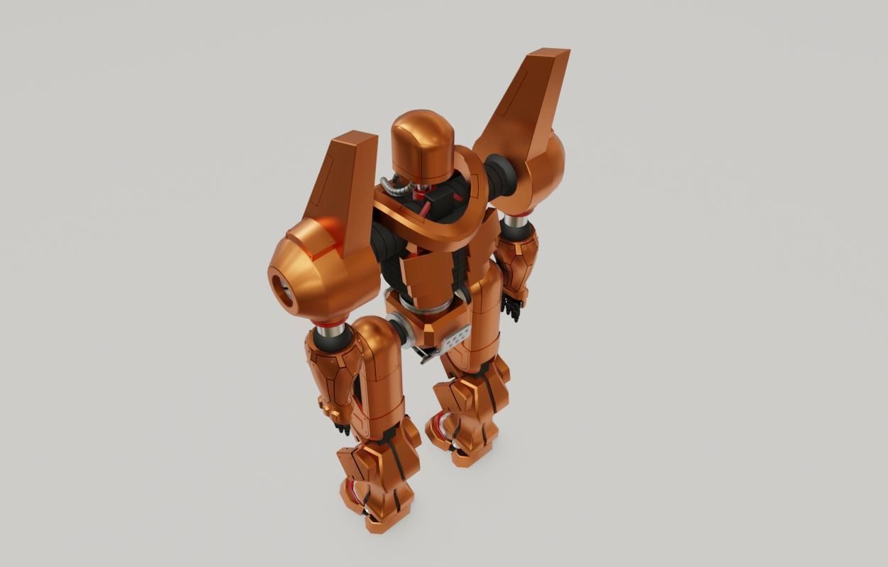 3D model Mecha Giant Robot Anime - Robo Gigante VR / AR / low-poly ...